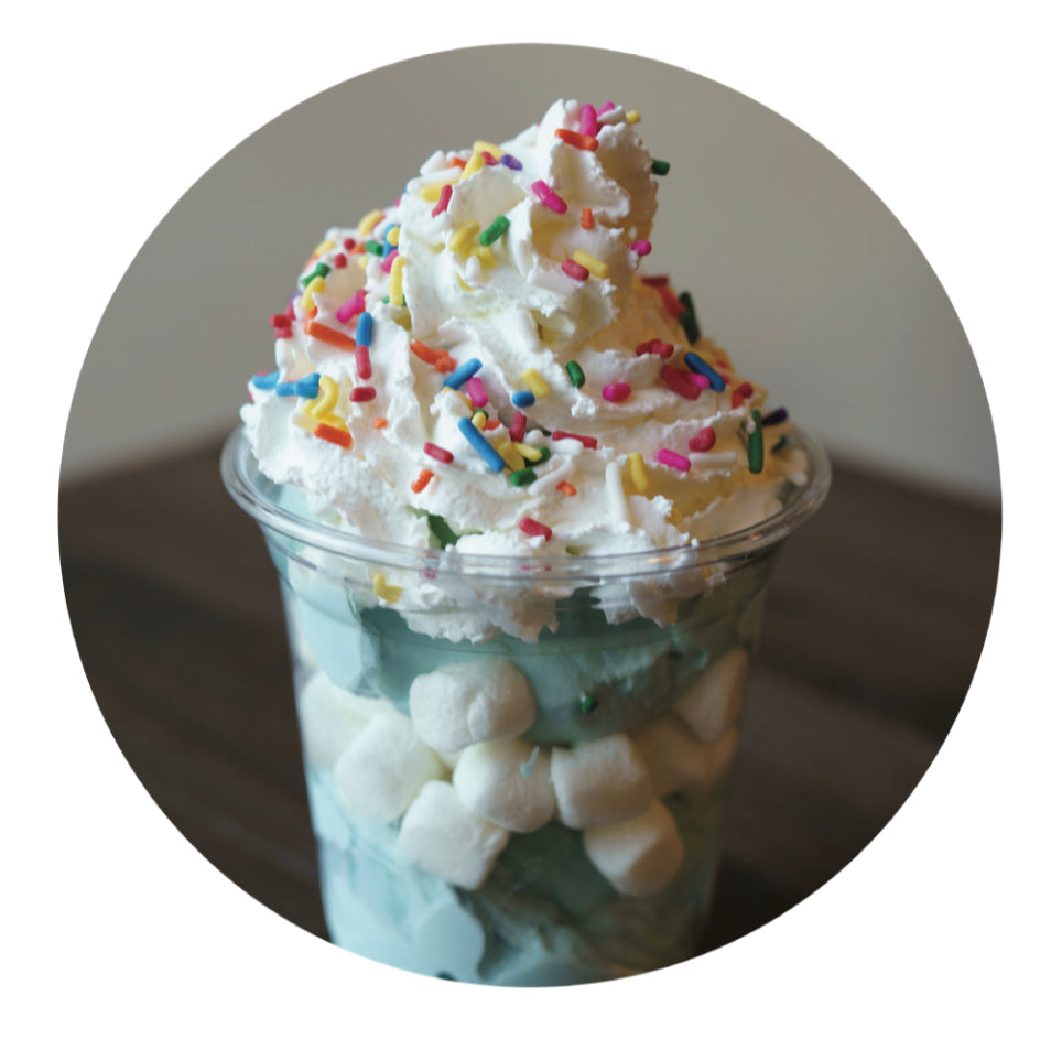 The Blue Unicorn Sundae - Two Dog Night Creamery